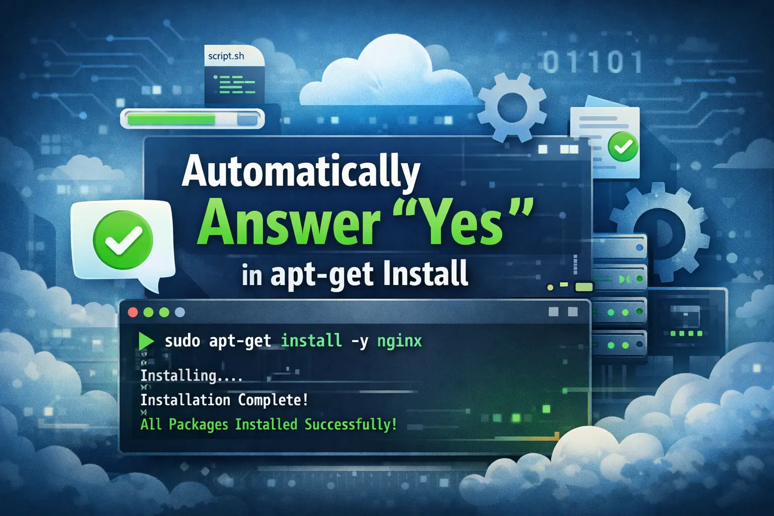 How to Automatically Answer “Yes” When Using apt-get install